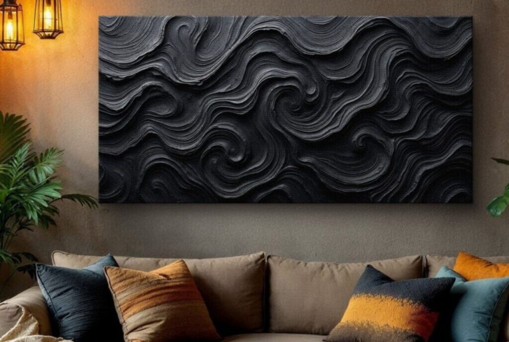 Abstract Wall Art Ideas to Transform Your Living Room from Plain to ...
